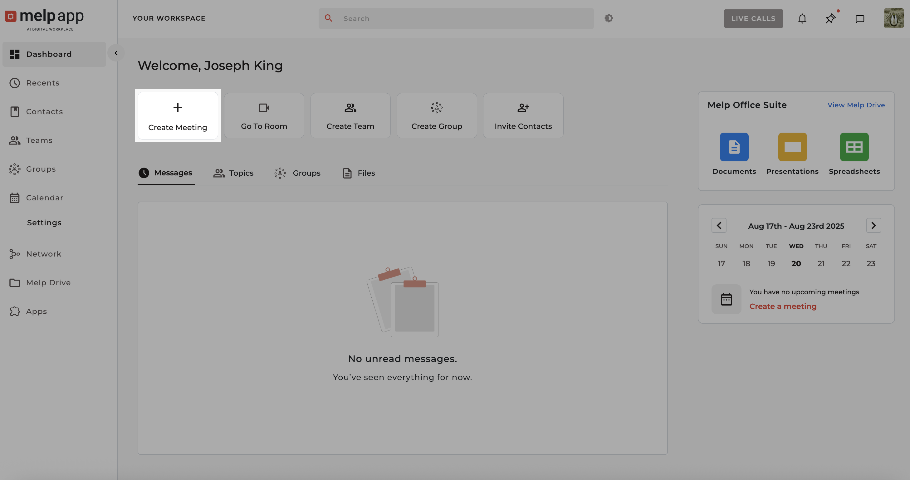 How to Schedule a Meeting - MelpApp Documents